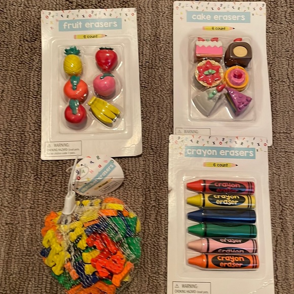 ankyo | Office | Fun Colorful Erasers | Poshmark